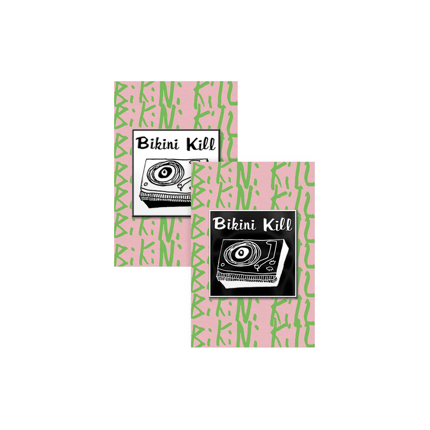 Record Player Enamel Pin – Bikini Kill